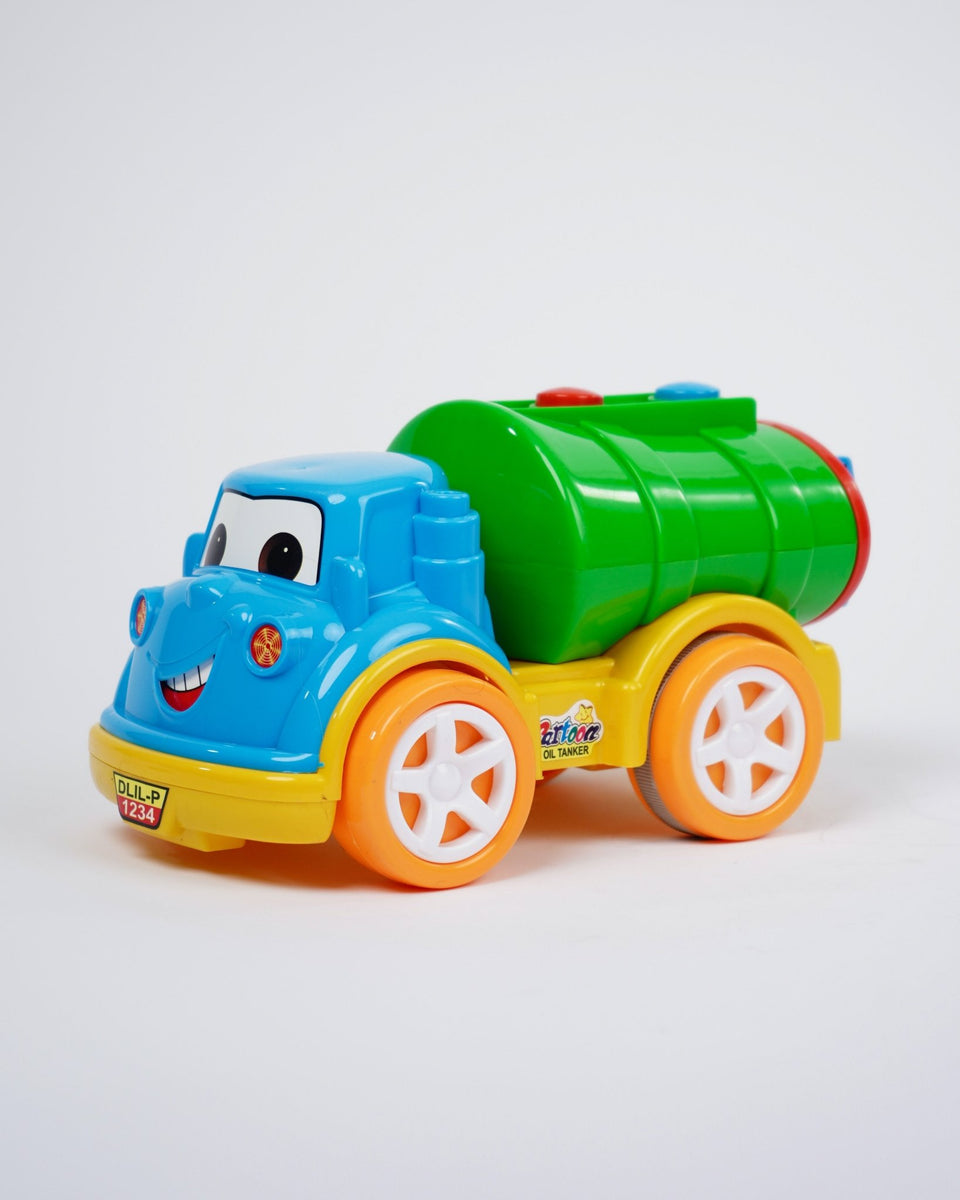 Cartoon Oil Tanker - Imaginative Friction Toy for Young Minds – UATOYS