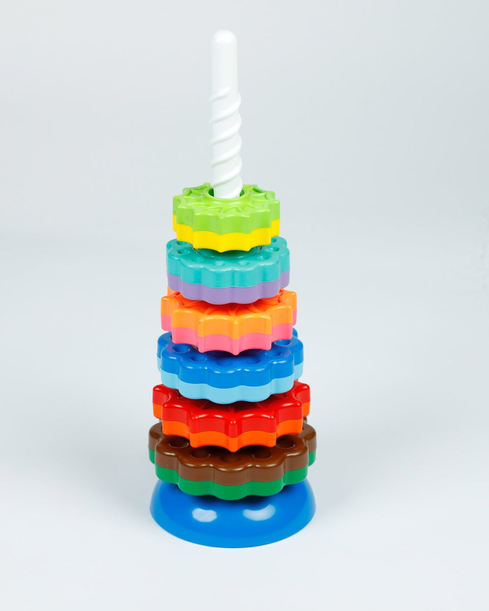 Spinning Tower Sensory Toy by GIRNAR - Colorful Motion Fun for Kids ...